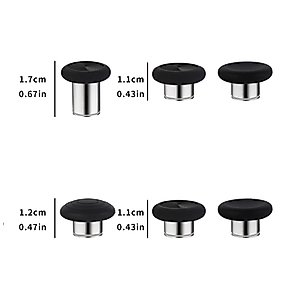 Elite Controller Replacement Thumbsticks,6 in 1 Swap Magnetic Joysticks for Xbox One Elite Controller Series 2 (Model 1797)