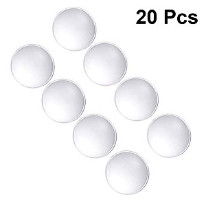 Hemobllo Optical 3D Lens for Magnifier - 20 Pcs 42mm Diameter Double Convex Lenses 68mm Focal Lengths Biconvex Lens Magnifying Glass Lens Optical Plastic PMMA Lens