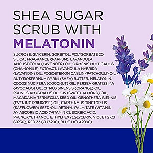 Dr Teal's Shea Sugar Sleep Scrub, with Melatonin, Lavender, & Essential Oils, 19oz (Pack of 3)