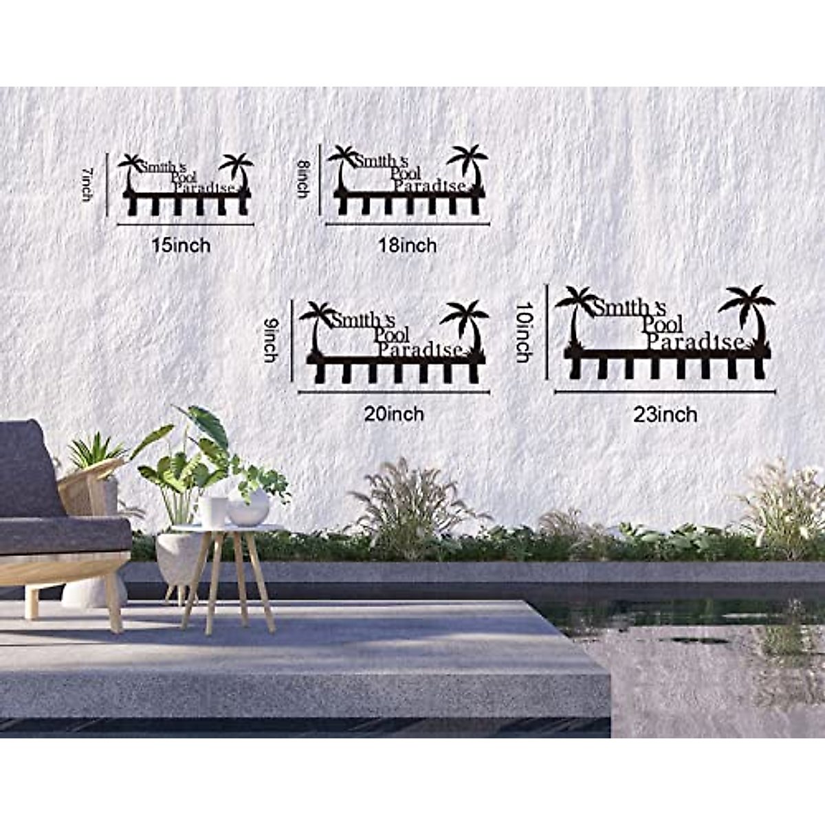 EFCUSTOMFC Custom Towel Hook, Pool Towel Hooks, Pool Hooks for Towels, Bathroom Towel Holder, Towel Holder for Bathroom, Pool Beach Towels，Pool Towel Rack for Bathroom, Towel Organizer