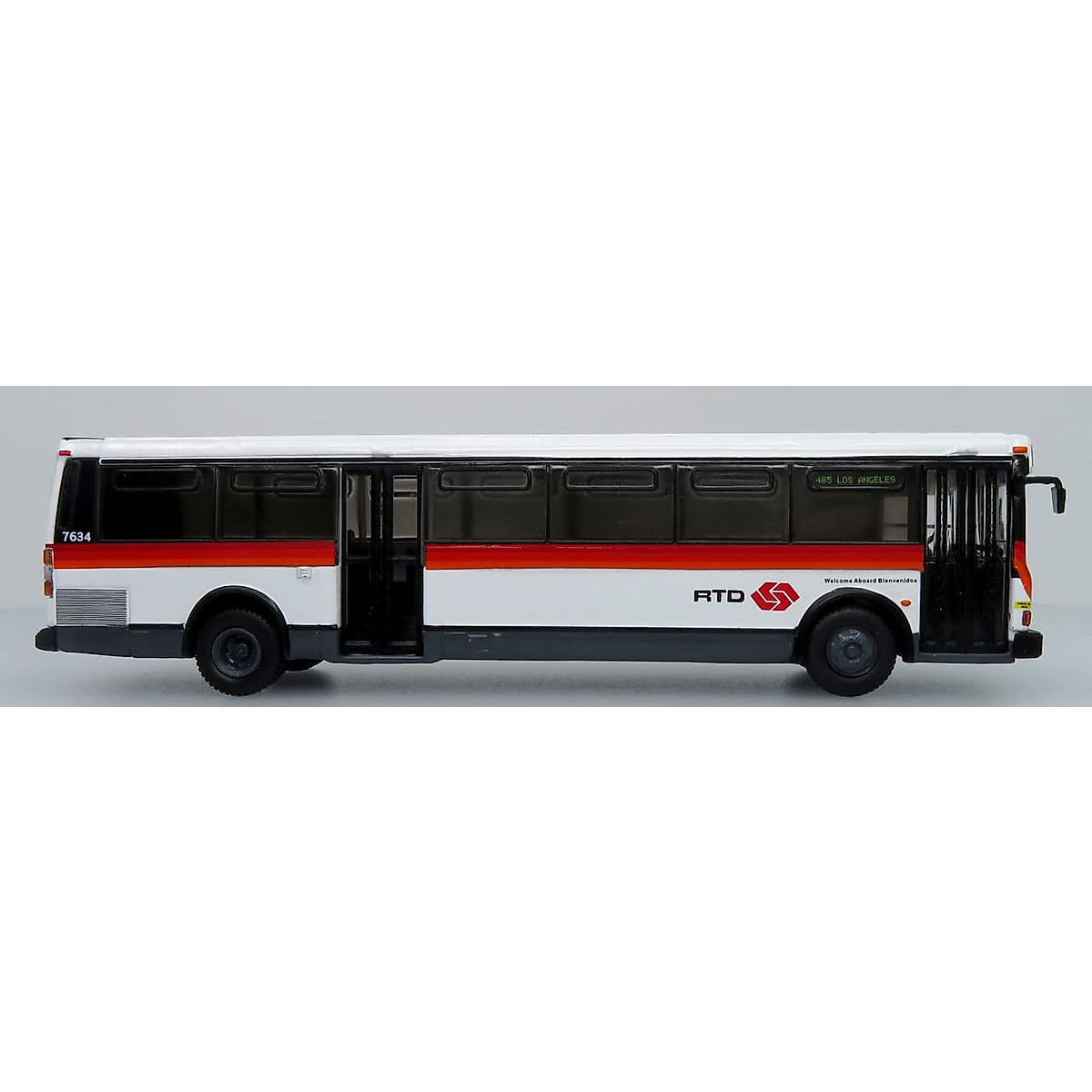Grumman 870 Transit Bus-RTD-Los Angeles California Iconic Replicas 1/87 Scale New in The Box 5" Long