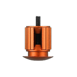 X AUTOHAUX 1 Pair Aluminum Alloy 17.5-22mm Handlebar End Plugs for Road Mountain Bicycle Adjustable Handlebar Bike Bar Ends Orange