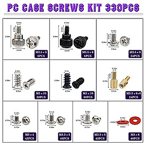 SOLUSTRE 2 Sets Computer Screw Screws for Assembling Computer Screws Kit Computer Case Screw standoffs Screws Computer Installation Kit Tablet car Holder Fan Stand Accessories Shell Steel