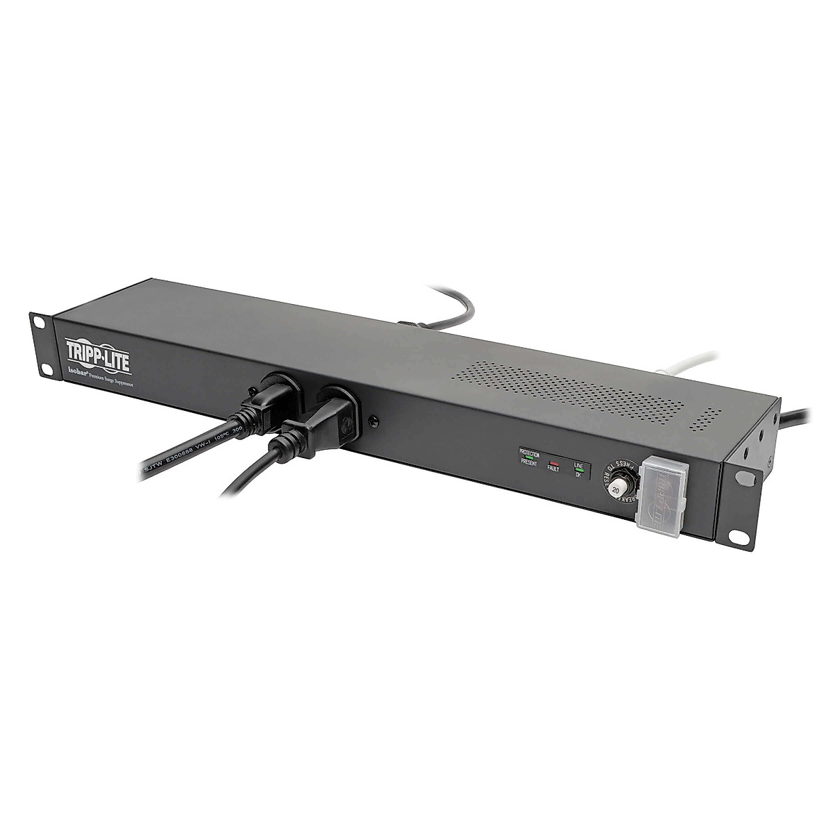 Tripp Lite 12-Outlet Rackmount PDU Isobar Surge Protector Power Strip, 20A, 3840 Joules, 15ft Cord with 5-20P Plug, 1U Rack-Mount, Lifetime Manufacturer's Warranty & $25,000 Insurance (IBAR12-20ULTRA)