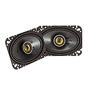 KICKER 46CSC464 CS-Series CSC46 4x6-Inch (100x160mm) Coaxial Speakers, 4-Ohm (Pair)