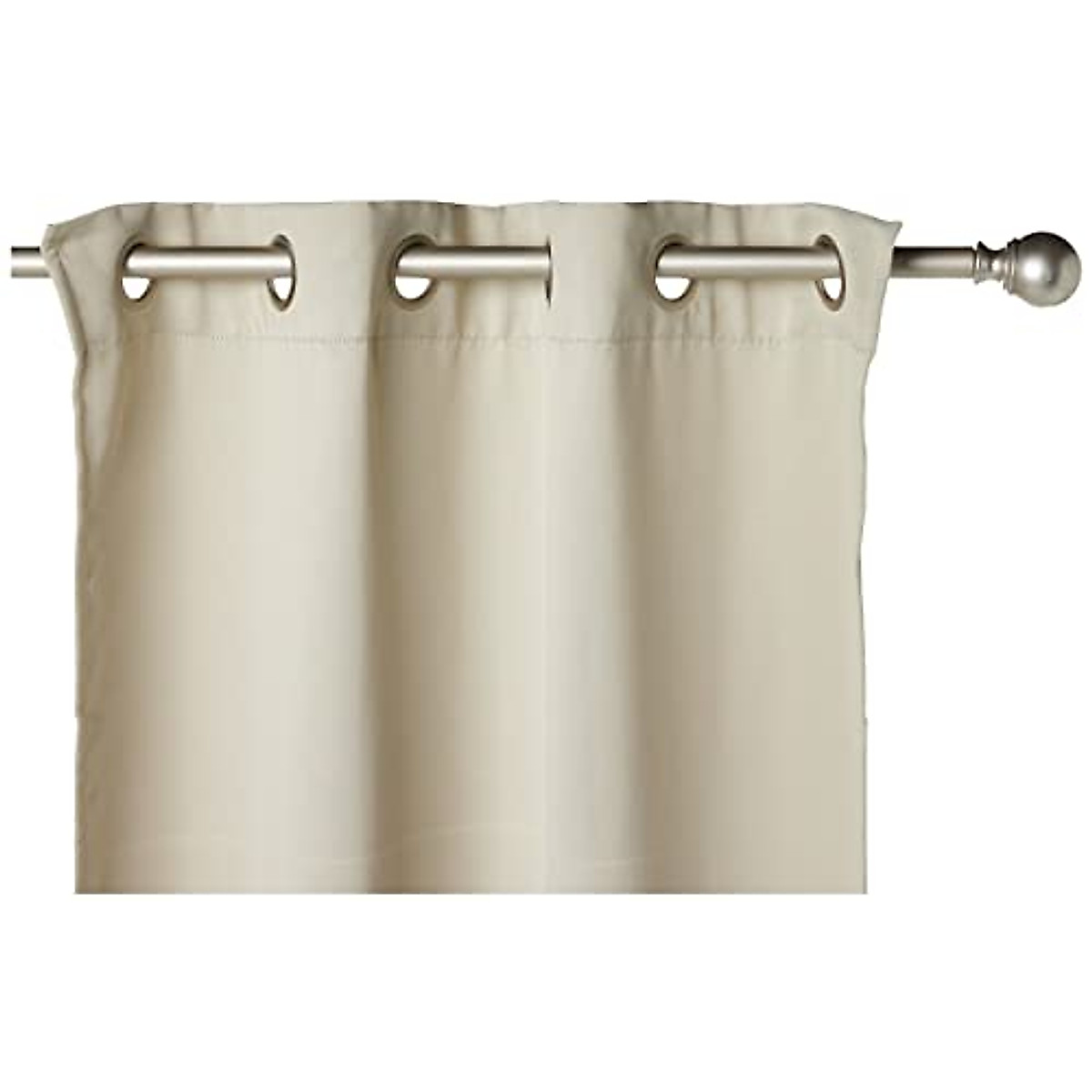 Sun Zero Easton Energy Saving Blackout Grommet Curtain Panel, 40" x 84", Pearl