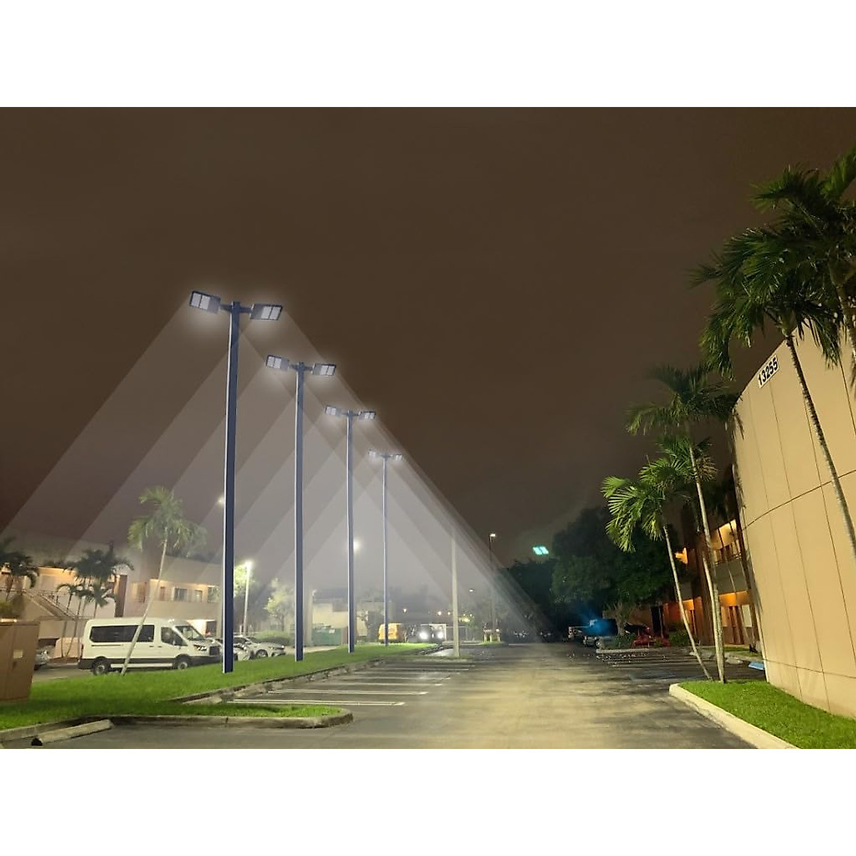 42,000 Lumen - 300 watt NextGen III LED Shoebox Lights - Dimmable - NO Photocell - Bronze - Slip FIT Mount - 10KV Surge