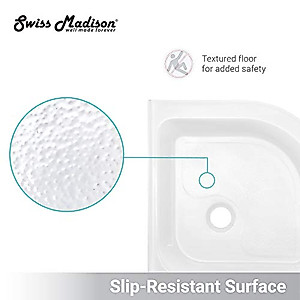 Swiss Madison Well Made Forever SM-SB536 Voltaire Shower Base, White