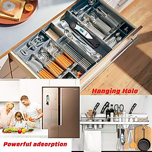 Digital Instant Read Meat Thermometer - Super Kitchen Cooking Food Thermometer for Oil Deep Fry Candy BBQ Grill and Roast Turkey [Black Color]