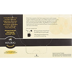 Starbucks Flavored Coffee K-Cup Pods, Caramel Flavored Coffee, Made without Artificial Flavors, Keurig Genuine K-Cup Pods, 10 CT K-Cups/Box (Pack of 1 Box)