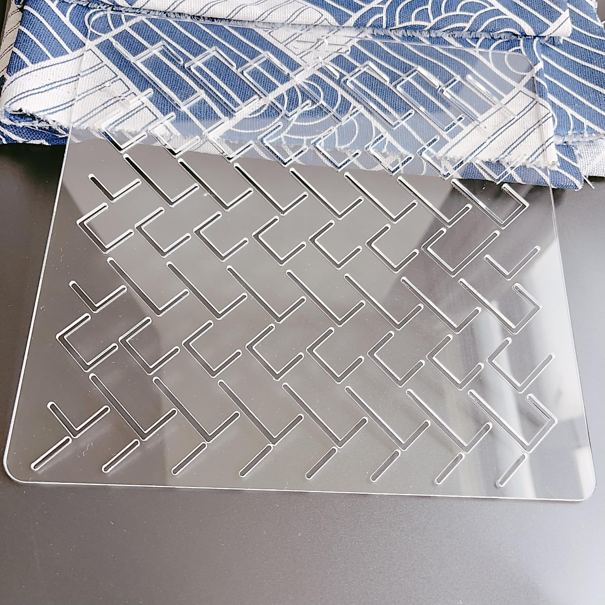 Acrylic Sashiko Stencil, Embroidery Pattern, Quilting Stencil for Hand Quilting and Embroidery