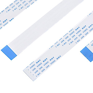 Ozgkee Raspberry Pi 4, Raspberry Pi 3Pcs/Set 15 Pin 30Cm 50Cm 100Cm Ffc Ribbon Flexible Flat Cable for Raspberry Pi Module Camera Ribbon Cable