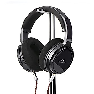 Linsoul HarmonicDyne Athena Semi-Closed Over-Ear Wired HiFi Headphone with 50mm Dynamic Driver, Glass Faceplate, Detachable OCC Cable for Audiophile Studio Musician