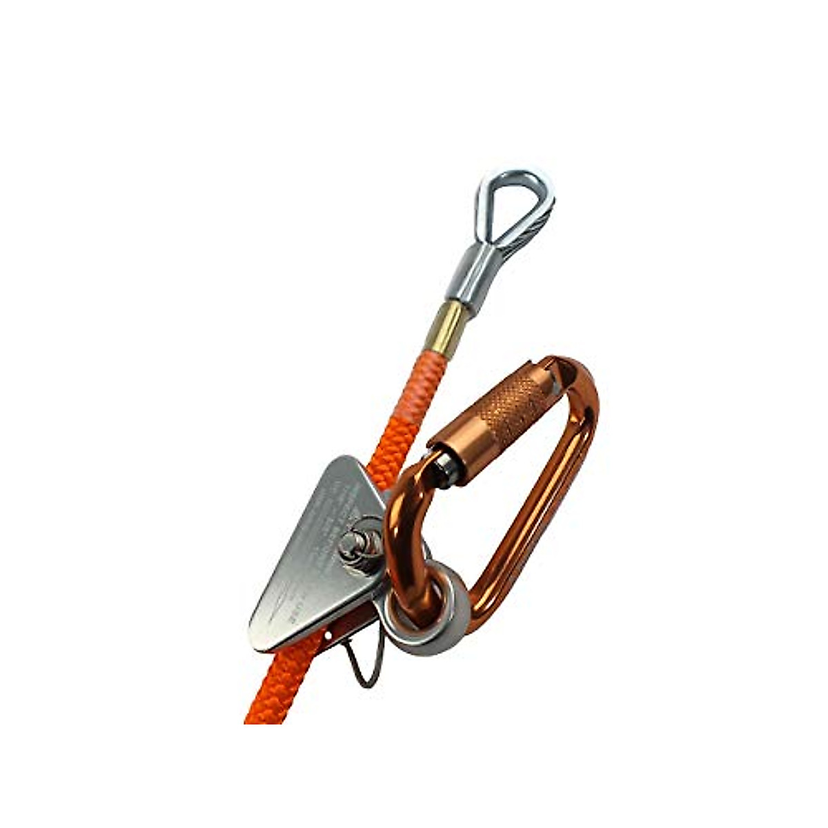 ProClimb Steel Core Flipline Kit (1/2 inch x 10 feet) - Adjustable Tree Lanyard, Low Stretch, Cut Resistant – for Fall Protection, Arborist, Tree Climbers