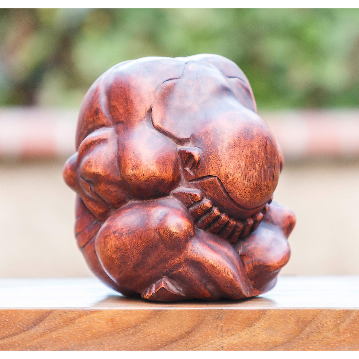 Garden Age Supply Weeping Buddha Yogi Weeping Buddha Statue, Buddhism (Medium)