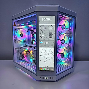 AsiaHorse FS-9002 Pro 120mm RGB Case Fan, 26 LED ARGB and Double LED Lingting Loops, 800-1800rpm Pwm Case Fan with 5V PWM Motherboard Sync/Analog Controller 5 Pack, White