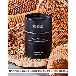 M&SENSE Wild Rose Natural Scented Candle, 70 Hours Long Lasting Soy Candles 11.3oz, Stress Relief Aromatherapy Candles for Women, Romantic Candle Gifts Valentines Day Gifts for Her