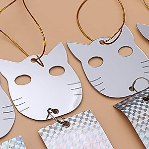 generic 10Pcs Hanging Reflective Bird Detterent Device Double Sided Reflective Tape Bird Scare Ribbon Reflective Hanging Spinners Keep Birds Away from Your Garden Farm