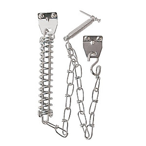 Prime-Line K 5026 Storm Door Protector Chain and Spring, Zinc Plated (Single Pack)