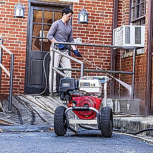 Simpson Cleaning ALH4240 Aluminum Series 4200 PSI Gas Pressure Washer, 4.0 GPM, HONDA GX390 Engine, Includes Spray Gun and Extension Wand, 5 QC Nozzle Tips, 3/8-inch x 50-foot Monster Hose, (49 State)