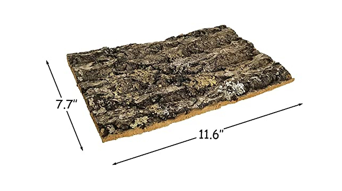kathson Cork Tile Background Bark Terrarium Backdrop Wall Decor Natural ...