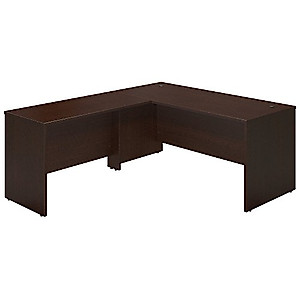 Bush Business Furniture Series C Elite 66W x 30D Desk Shell with 48W Return in Mocha Cherry