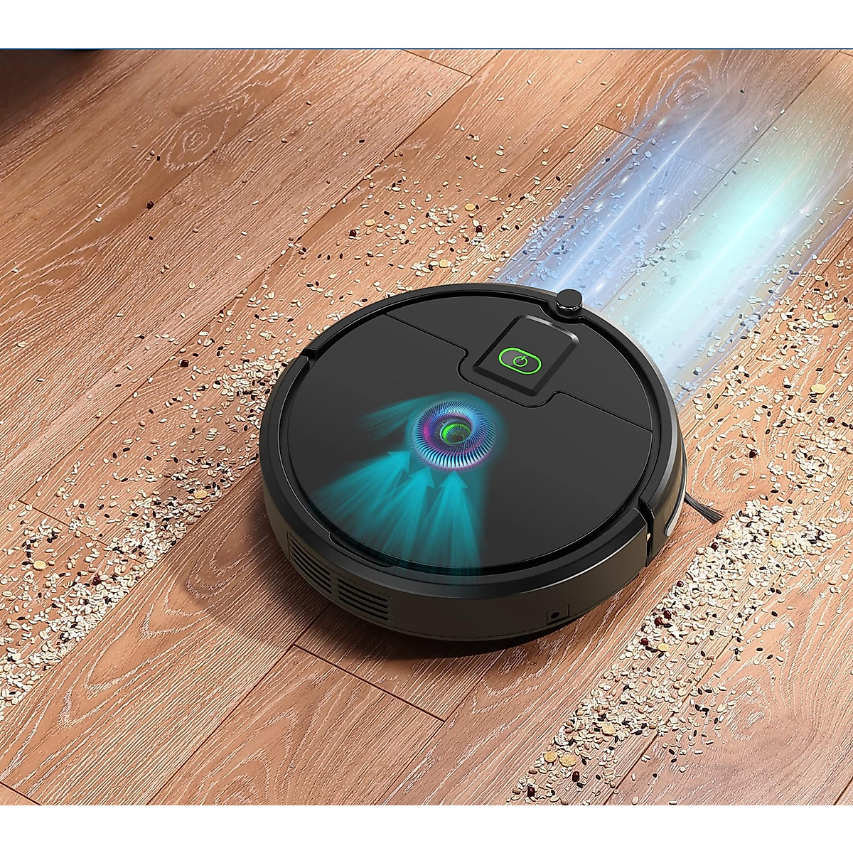 Robot Vacuum Cleaner,2500Pa Powerful Suction Robot Vacuums with Self-Charging,150Mins,Tangle-Free Robotic Vacuums Cleaner, Low Noise, Ideal for Hard Floor, Low-Pile Carpets & Pet Hair