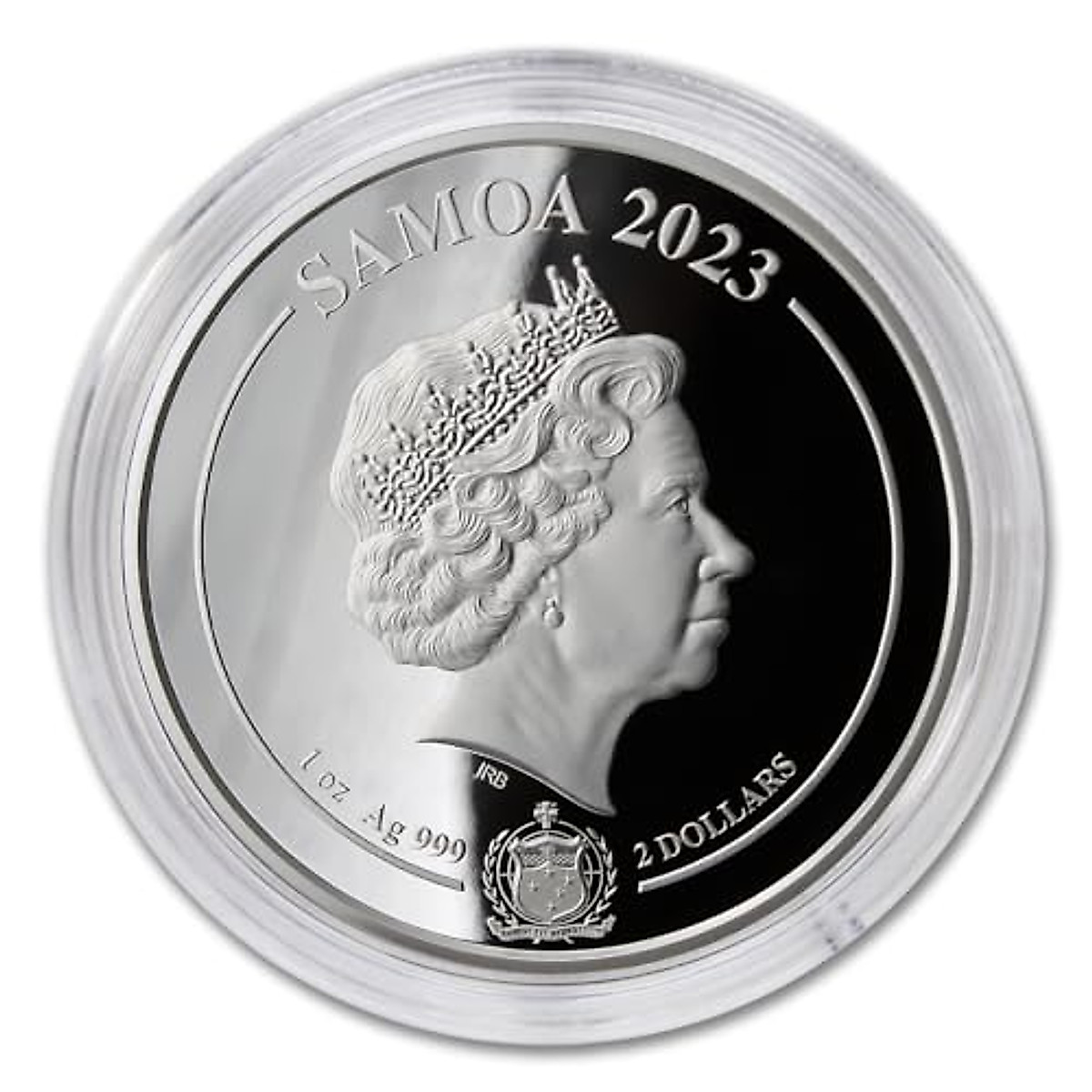 2023 1 oz Samoan Silver Nine-Tailed Fox | Asian Mythical Creatures Coin Brilliant Uncirculated (in Capsule) with Certificate of Authenticity $2 BU