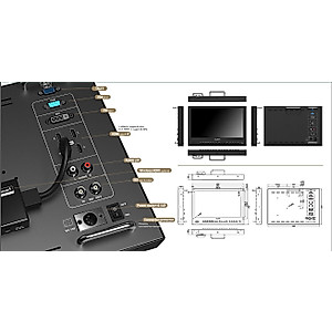 LILLIPUT BM150-4K 15.6" 4K 3840×2160 Ultra-HD resolution, 1000:1 Contrast Ratio, 25ms Response Time with Carry-on Metal case 3G-SDI, HDMI, VGA, AV input by VIVITEQ