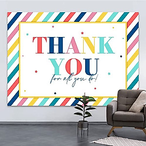 7x5ft Graduation Backdrop Thank You for All You Do Banner Congratulations Graduates Background Be Thankful to The Teacher in Class of 2023 Prom Photography for Senior Year Party Decoration Supplies