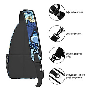 GodLovePet Anime That Time I Got Reincarnated As A Slime Cross Chest Bag Fashion Diagonally Sling Purse Bags For Men Women Travel Hiking Shoulder Backpack
