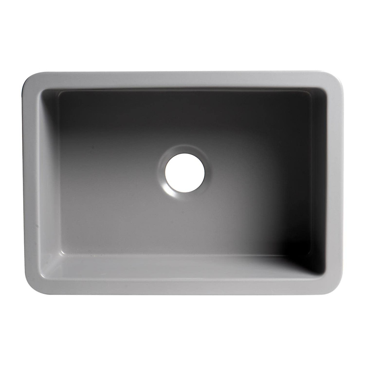 ALFI brand ABF2718UD-GM Kitchen Sink, Grey Matte
