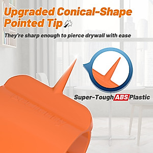 Bechandy 6 Pack Drywall Outlet Marker, No Measuring Needed Marking Tool for Electrical Outlets, Hard ABS Plastic Outlet Cutout for Drywall Installation, Wire Protection Drywall Electrical Box Locator