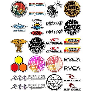 20 Pcs Stickers Pack Rip Laptop Curl Waterproof Aesthetic Vinyl Colorful Bumper Car Bike Water Bottle Luggage Guitar Skateboard