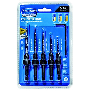 Century Drill & Tool 37405 Countersink 5 Pc. Set