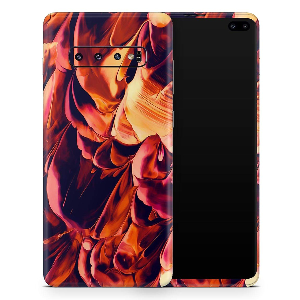 DesignSkinz Blurred Abstract Flow V34 Protective Vinyl Decal Wrap Skin Cover Compatible with The Samsung Galaxy S20 (Screen Trim & Back Glass Skin)