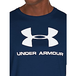Under Armour Men's UA Sportstyle Logo Short Sleeve MD Navy