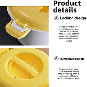 WANGYZJ Microwave Rice Cooker, Food Grade Portable Microwave Steamer for Rice, Microwave Steamer for Vegetables, Microwave Cookware (S)