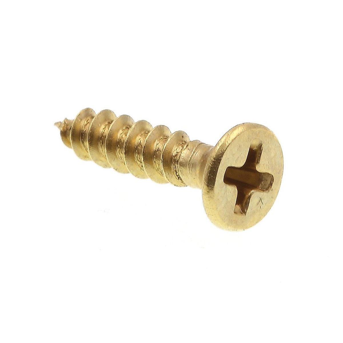 Prime-Line 9034254 Wood Screw, Flat Head Phillips, #4 X 1/2 in, Solid Brass, Pack of 25