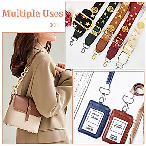 Paxcoo Keychain Bulk with Key Chain Swivel Hook D Rings and Slide Buckles for Handbag Purse Hardware Craft (1 Inch)