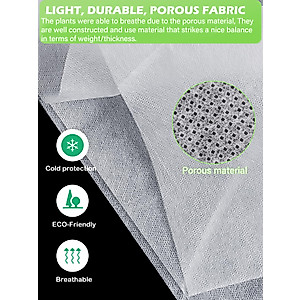 Abimars Plant Covers Freeze Protection 0.88 oz/yd², 9.8ft x 32.8ft Reusable Floating Row Cover for Garden, Frost Cloth Plant Freeze Protection, Plant Blanket for Outdoor Plants