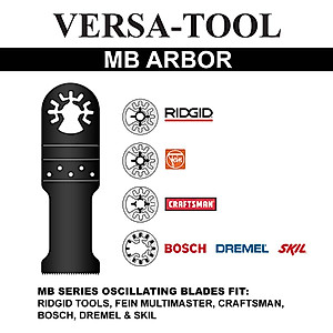 Versa Tool MB50E 30mm Stainless Steel Multi-Tool Saw Blades 50/Pk Fits Fein Multimaster, Dremel, Bosch, Craftsman, Ridgid Oscillating Tools