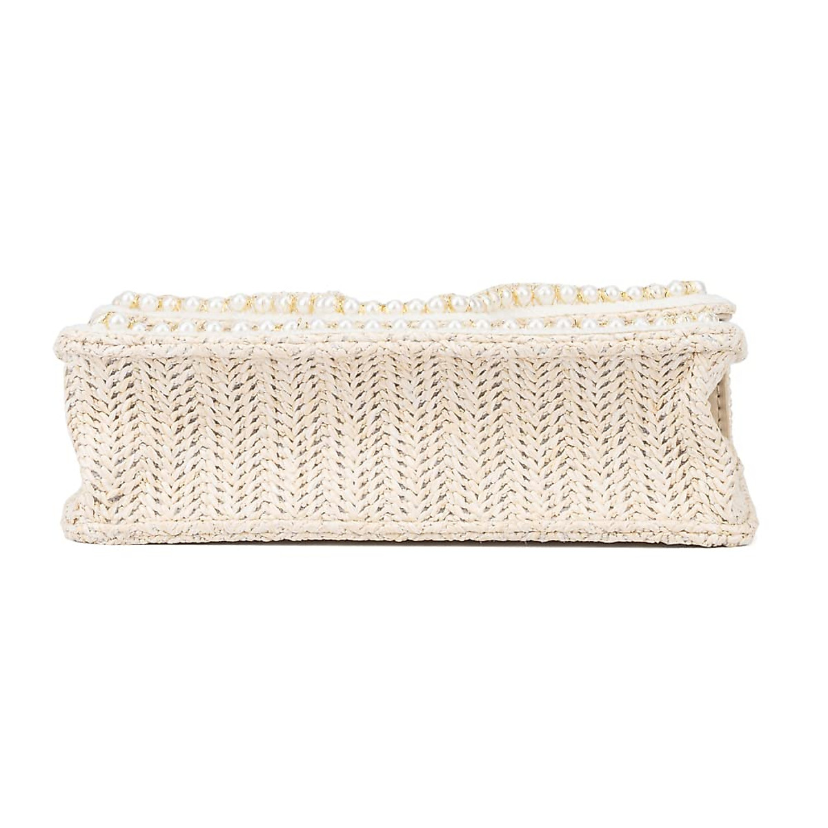 Olivia Miller Women's Fashion Arabella Tan Beige Woven Straw w Front Flap, Small Crossbody Bag w Shoulder Bag Convertible Strap, Casual Trendy Purse Handbag