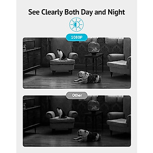 LaView Security Cameras for Home + 2X 32GB SD Cards, PT Baby Monitor System with Motion Detection, Two-Way Audio, Night Vision, Indoor WiFi Camera for Baby/pet, Alexa, USA Cloud Service