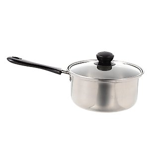 Angoily Single Handle Small Stainless Steel Sauce Pan Single Handle Pot with Lid Single Handle Soup Pot Small Soup Pot Cooking Soup Pot Cooking Saucepan Small Milk Saucepan