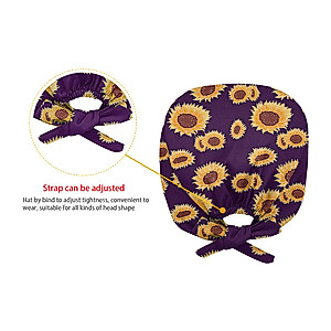 JEOCODY Halloween Ghost Pumpkin Print Women Men Working Caps with Adjustable Tie Back Hat One Size