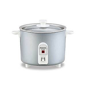 Panasonic Rice Cooker, Steamer & Multi-Cooker, 3-Cups (Cooked), 1.5-Cups (Uncooked), SR-3NAL – Silver