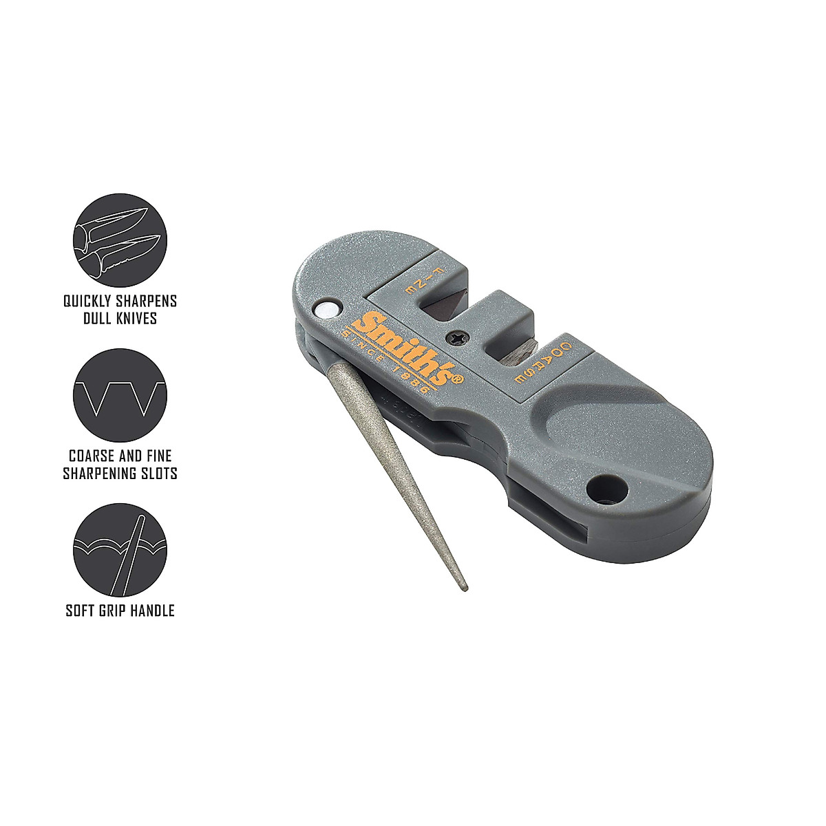 Zero Tolerance 0350 Folding Pocket Knife + Smith's PP1 Pocket Pal Knife Sharpener