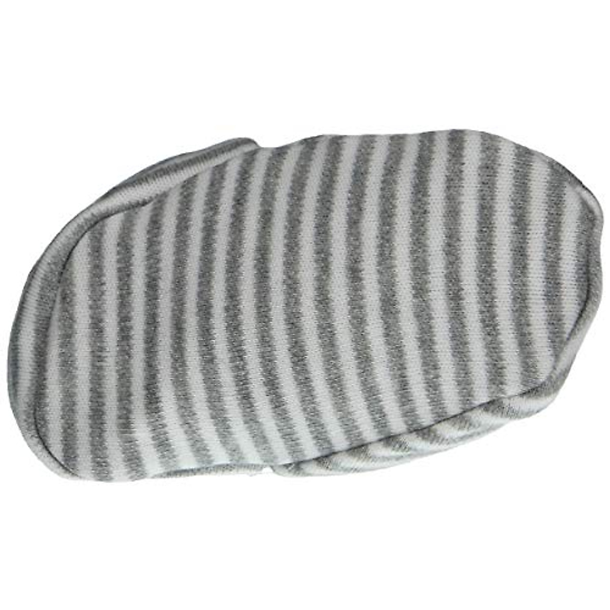 Burt's Bees Baby Baby Organic Cotton Newborn Essentials Shoes, Gender Neutral Color for Ages 0 to 9 Months Old Slipper Sock, Heather Grey Stripe, 3 Unisex Infant