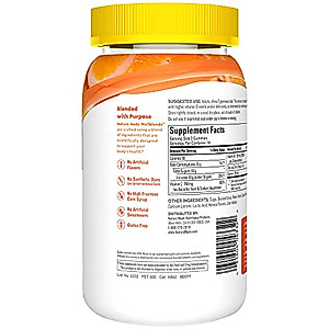 Nature Made Wellblends ImmuneMAX Gummies, Vitamin C, Zinc, and Vitamin D3, Immune Support Supplement, 42 Tangerine Flavor Gummies